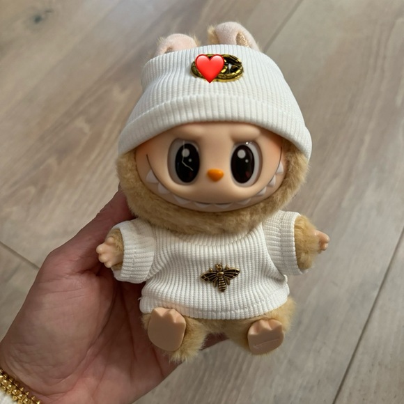 Toys | Labubu Clothes Gc Knit Set White Pink | Poshmark